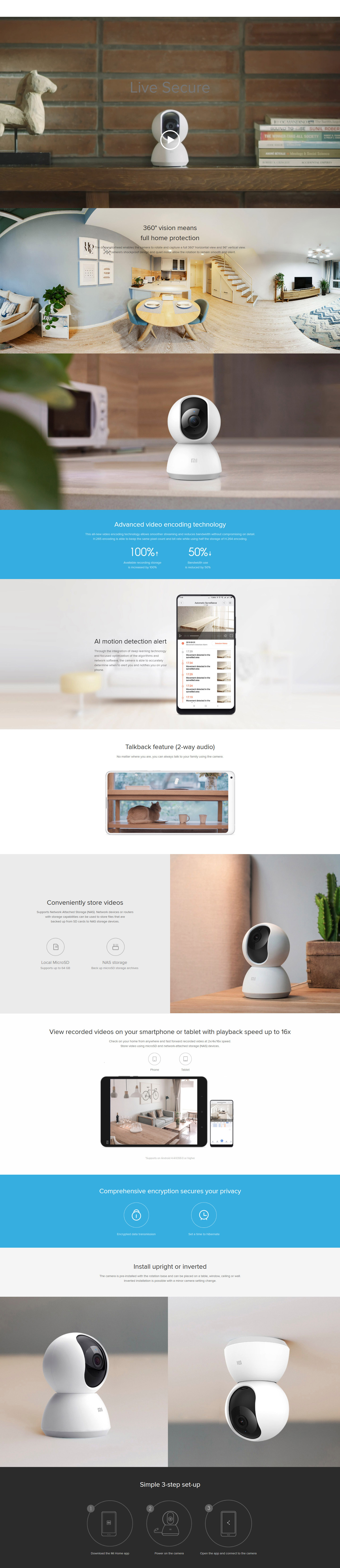 Xiaomi Mi 360° Home Security Camera 1080P upgraded Global version | Hot ... Xiaomi Mi 360° Home Security Camera 1080P upgraded Global version | Hot ...